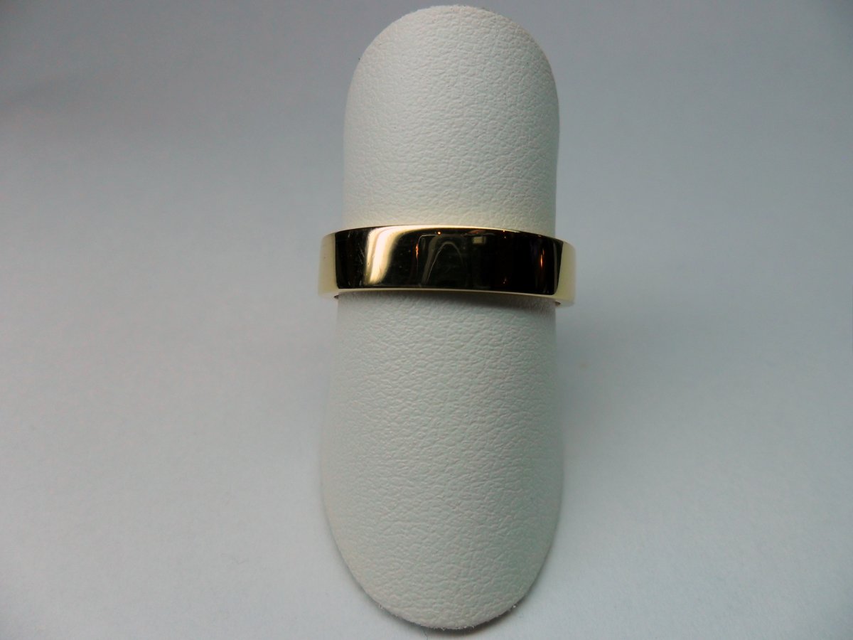 City Diamonds - Basis Ring Breed Rosé Goud